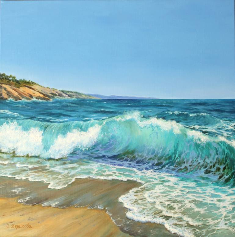 Sea coast Painting by Svetlana Verisova | Saatchi Art