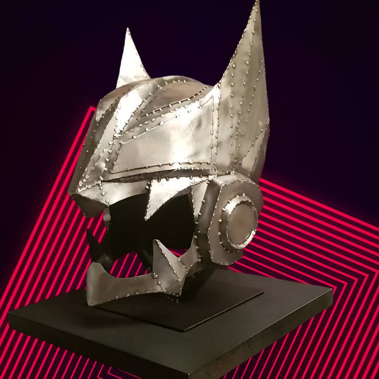 iron Bat-man Plus Special Model Helmet. Sculpture by Uğur ORKİDE ...