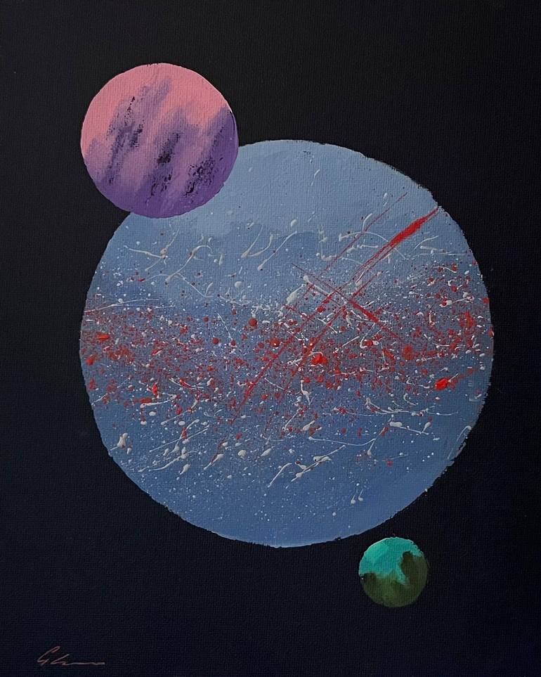 Exo planets 1 Painting by Geoff Senior | Saatchi Art