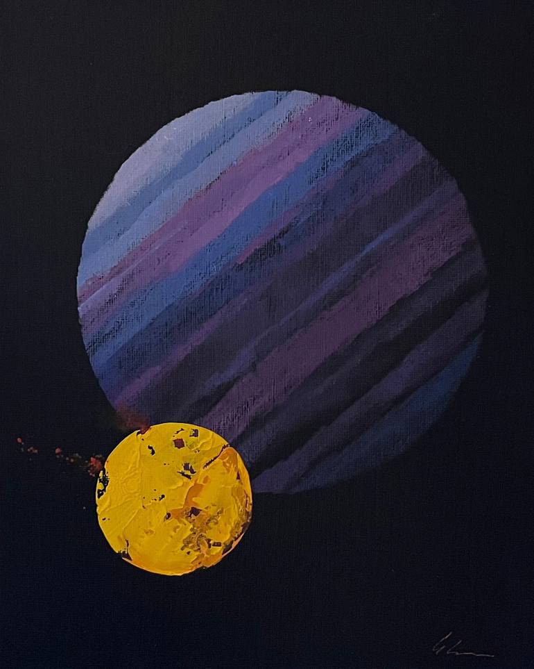 Exo planets 4 Painting by Geoff Senior | Saatchi Art