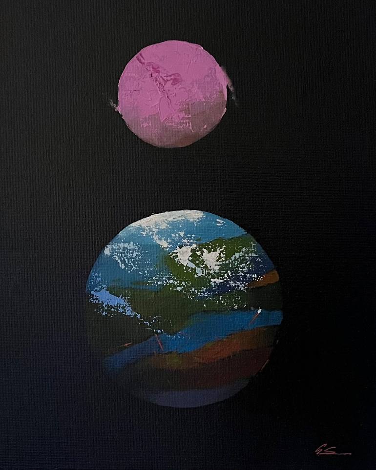 Exo planets 8 Painting by Geoff Senior | Saatchi Art
