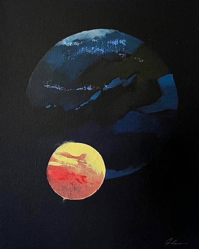 Exo planets 12 Painting by Geoff Senior | Saatchi Art
