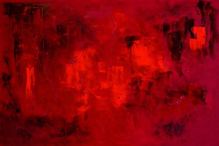 Red life Painting by Inga Tutunina | Saatchi Art