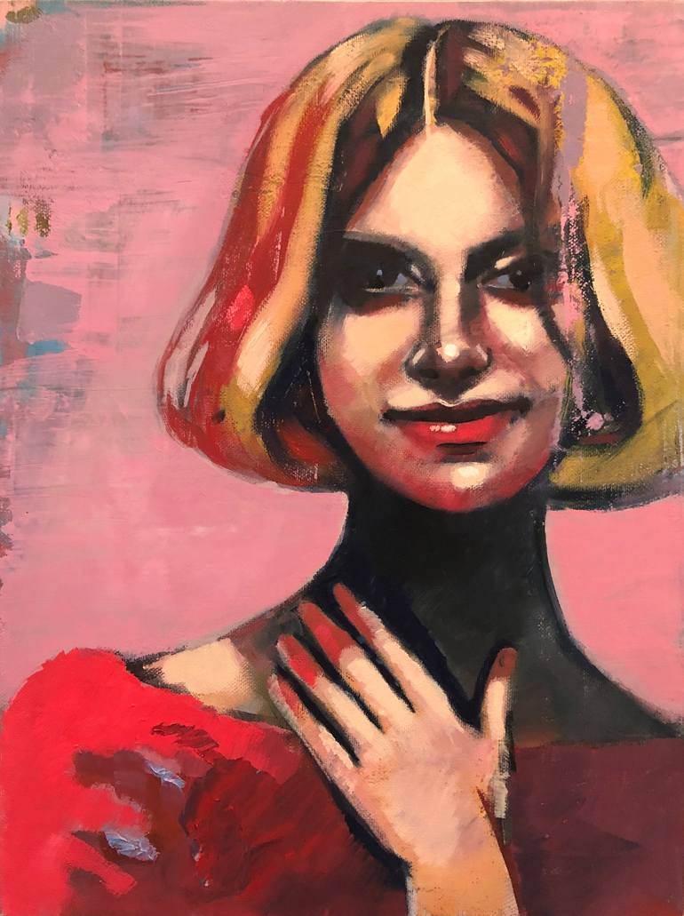 N. Kinski III Painting by Beate Fahrnlaender | Saatchi Art