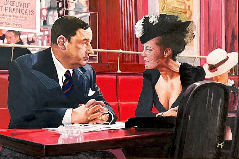 Scène culte 32 - Le vieux fusil Painting by Arnaud Feuga | Saatchi Art