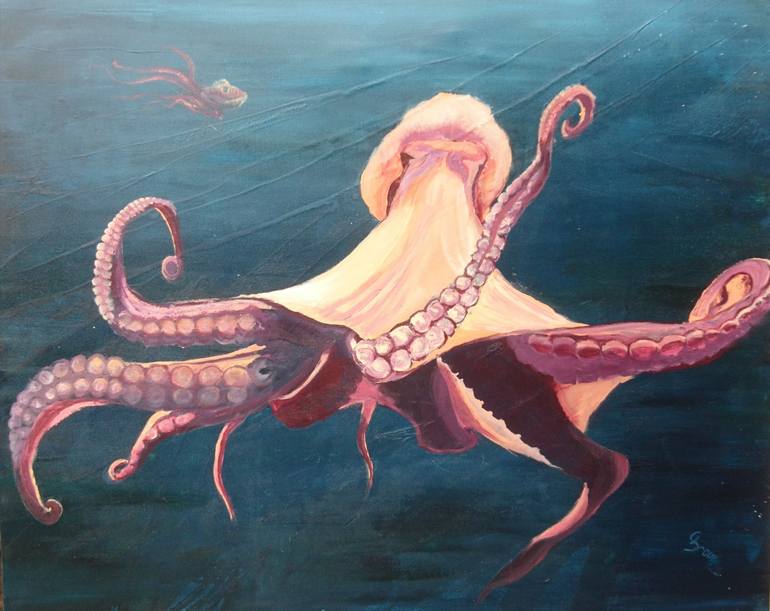 deep sea Painting by Christa Braun | Saatchi Art