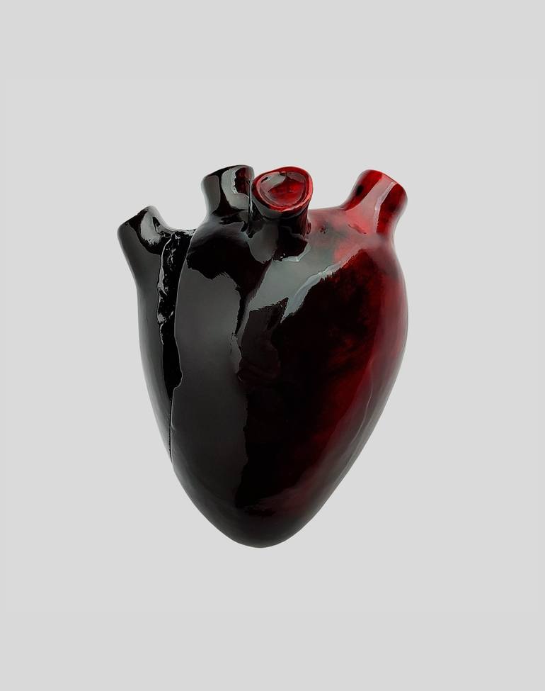 Zeus Dramatic Heart Sculpture by Vitaly Voropaev | Saatchi Art