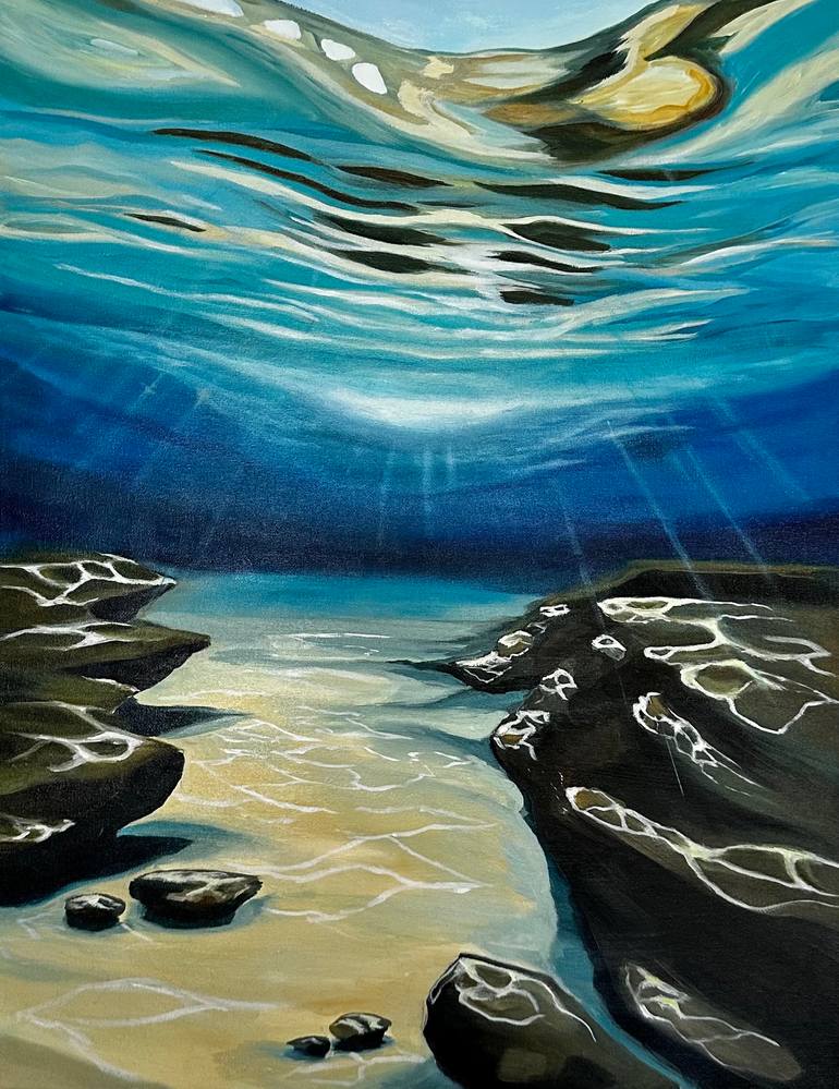 Sea Tranquility | Series La mer Painting by Catherine Cath | Saatchi Art