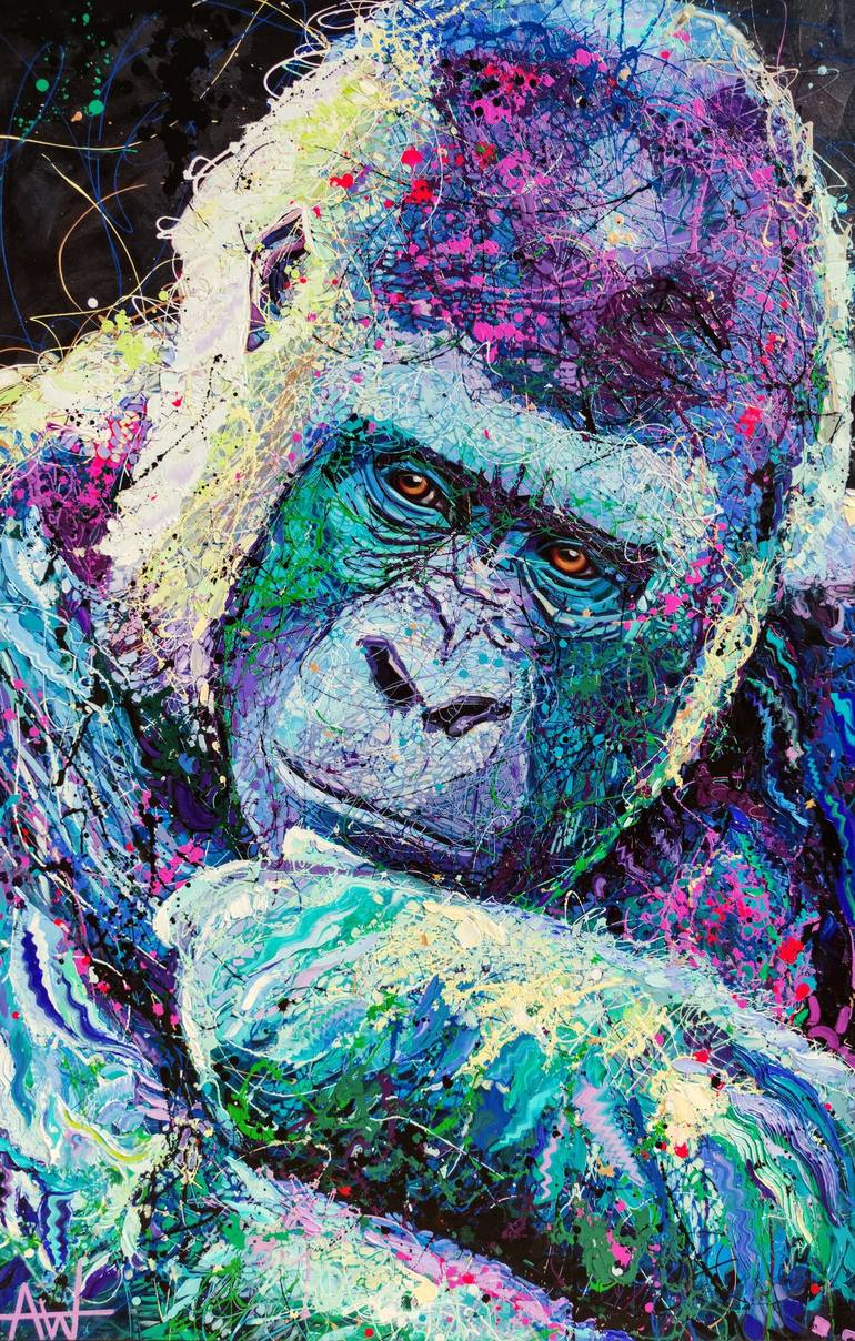 The Big Guy Painting by Angie Wright | Saatchi Art