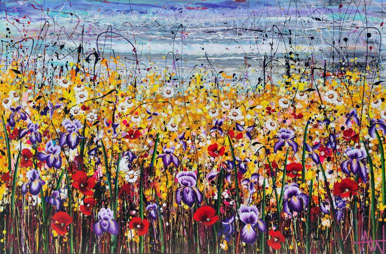 Hunky Dory Painting by Angie Wright | Saatchi Art