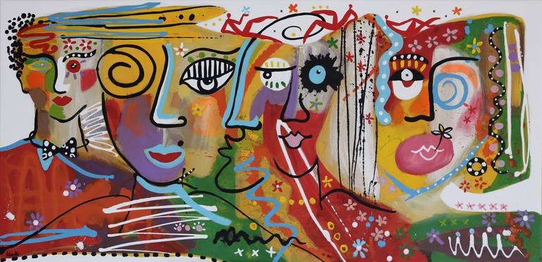 Charakters Painting by Maria Moretti | Saatchi Art