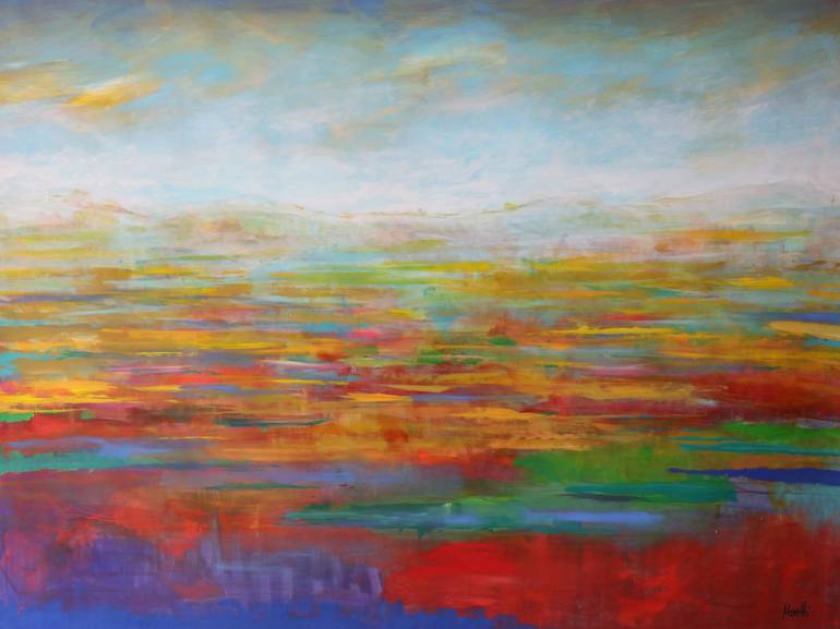 Wide view - landscape Painting by Maria Moretti | Saatchi Art
