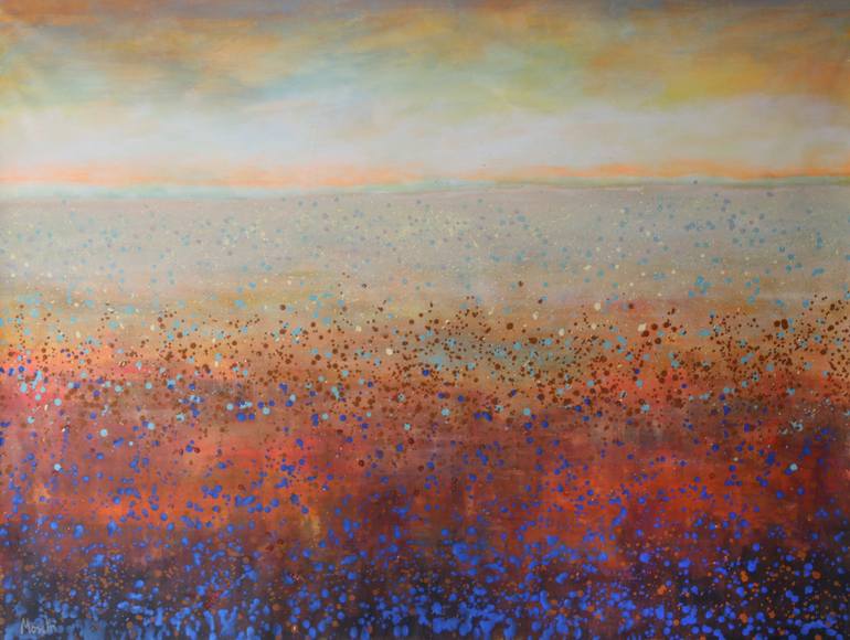 Light on the horizont - landscape Painting by Maria Moretti | Saatchi Art
