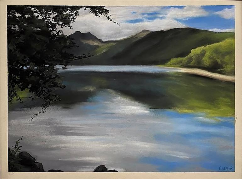 Reaching for Saint Helens Painting by Rachel Gering | Saatchi Art