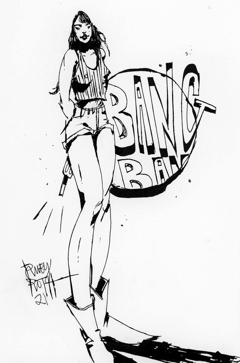 Bang Bang Girls Series 3 Drawing By Ruby Roth Saatchi Art