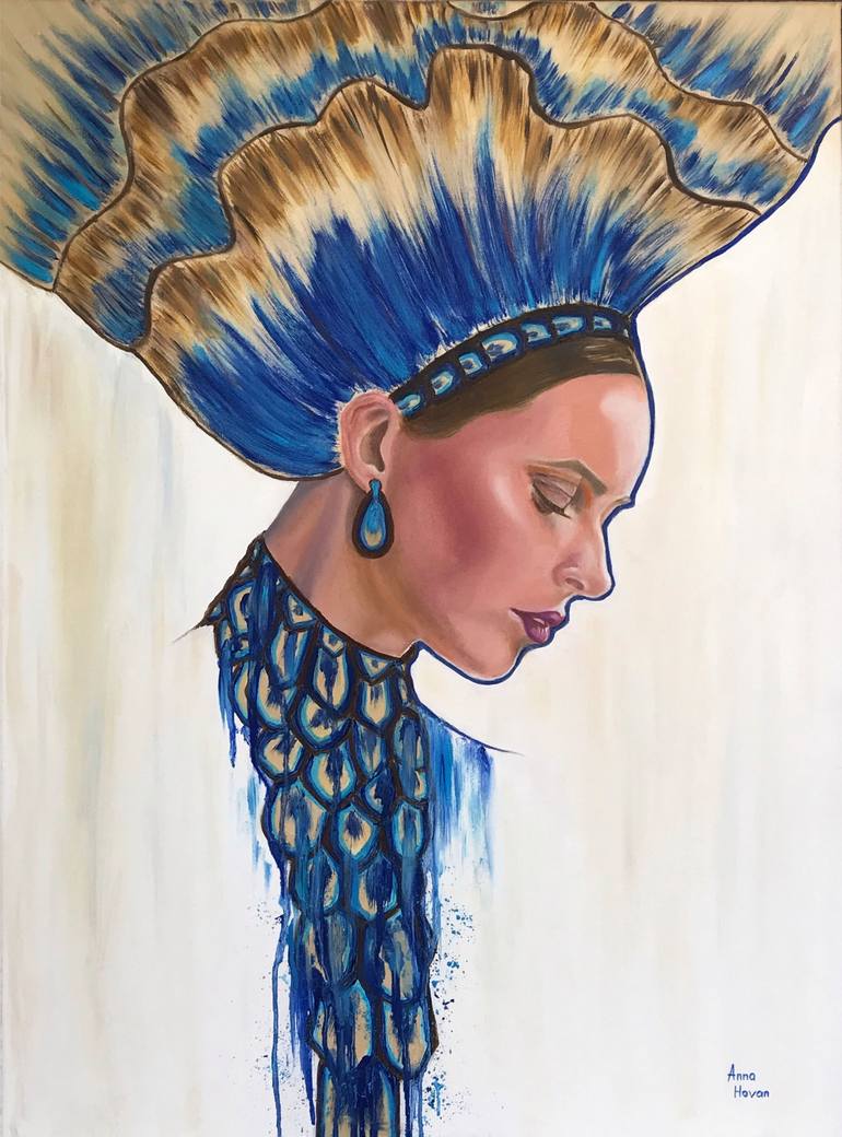 Through time Painting by Anna Hovan | Saatchi Art