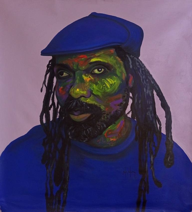 Joseph Hill (Culture) Painting by Adjei Adjetey | Saatchi Art