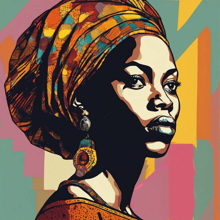 Ashanti Pop Art Portrait Painting by Ashitey Zigah | Saatchi Art