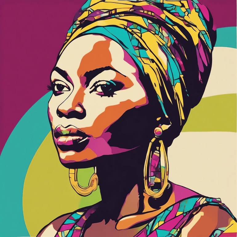 Kayi Pop Art Portrait Painting by Ashitey Zigah | Saatchi Art