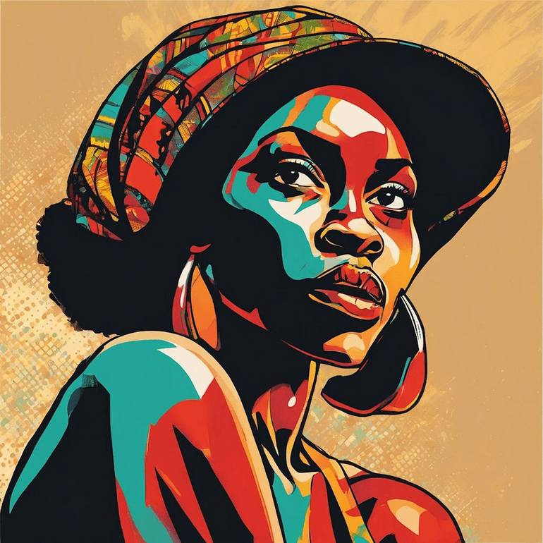 Rotimi Pop Art Portrait Painting by Ashitey Zigah | Saatchi Art