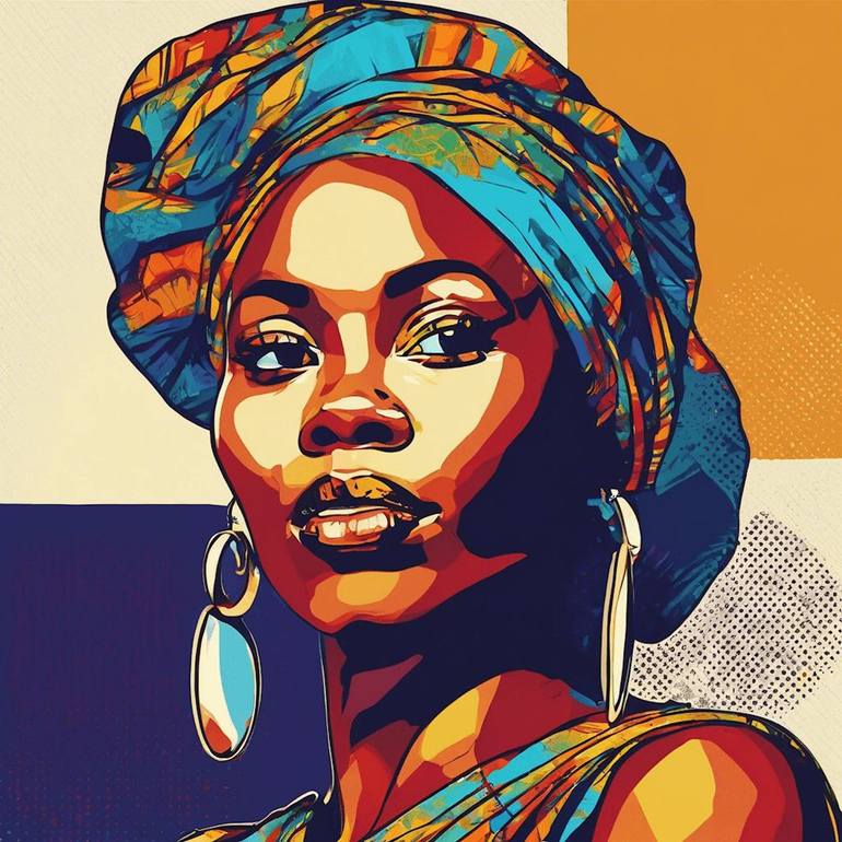 Zahara Pop Art Portrait Painting by Ashitey Zigah | Saatchi Art