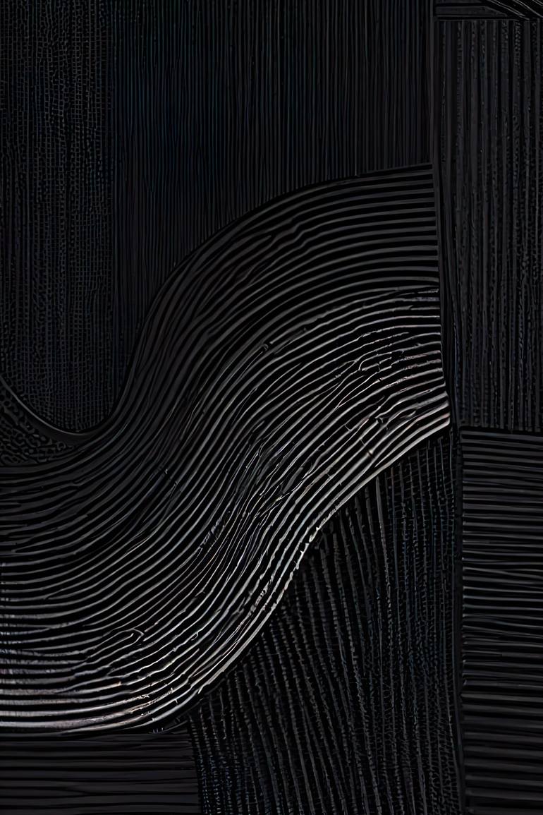 Obsidian Nightfall Painting by Khulan Khan | Saatchi Art