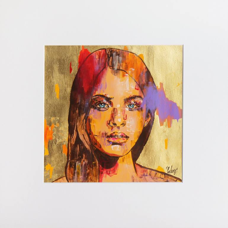 You're so golden Painting by Nathalie Cubéro | Saatchi Art