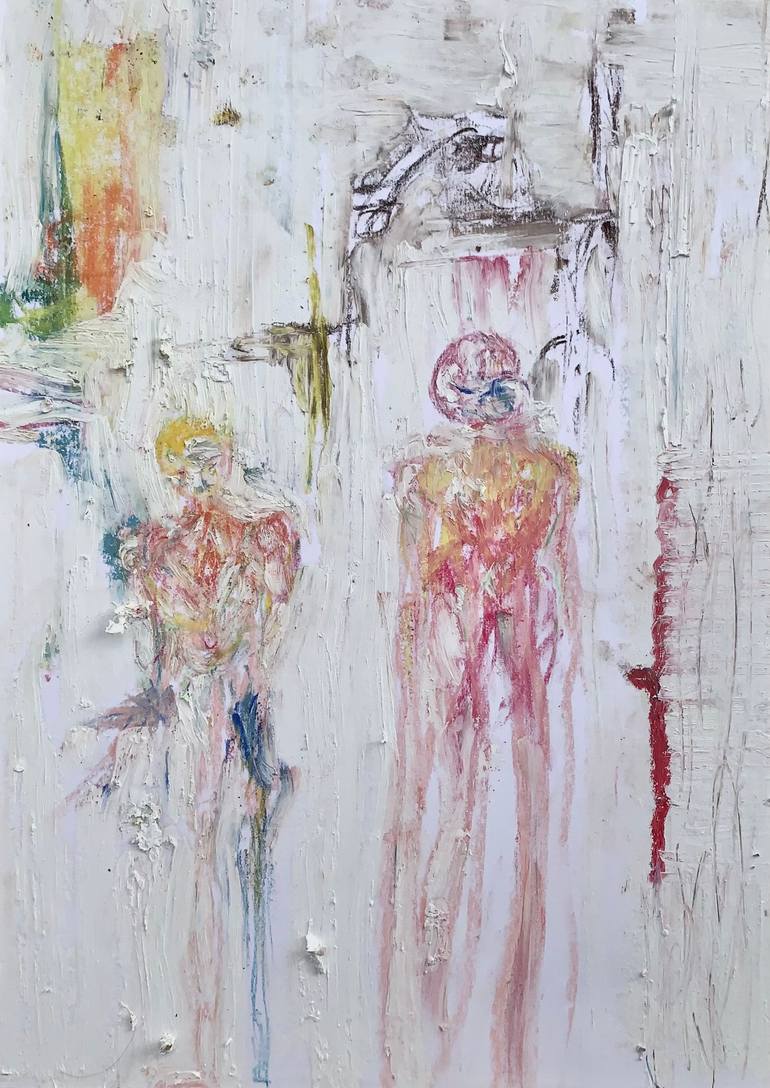 poeple in the city Painting by monstrum monstrum | Saatchi Art