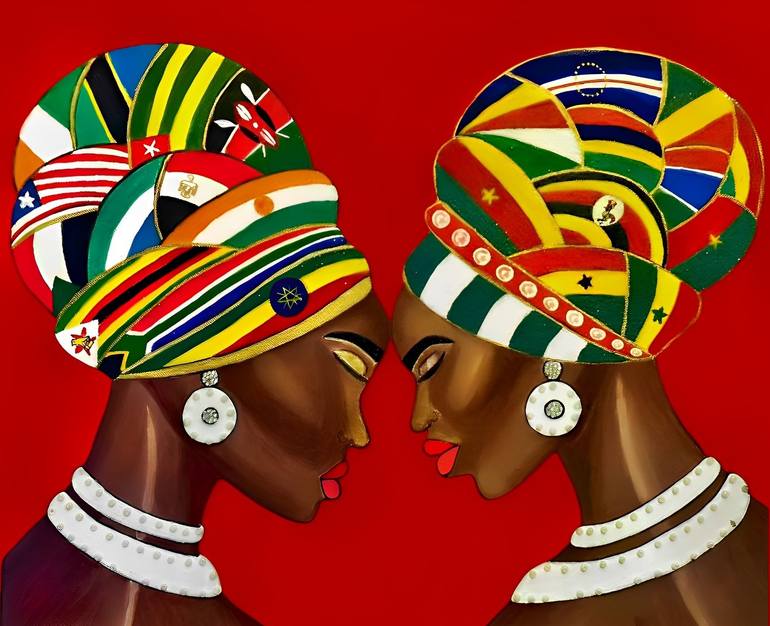 Strength & Unity Painting by Taiwo Apampa | Saatchi Art