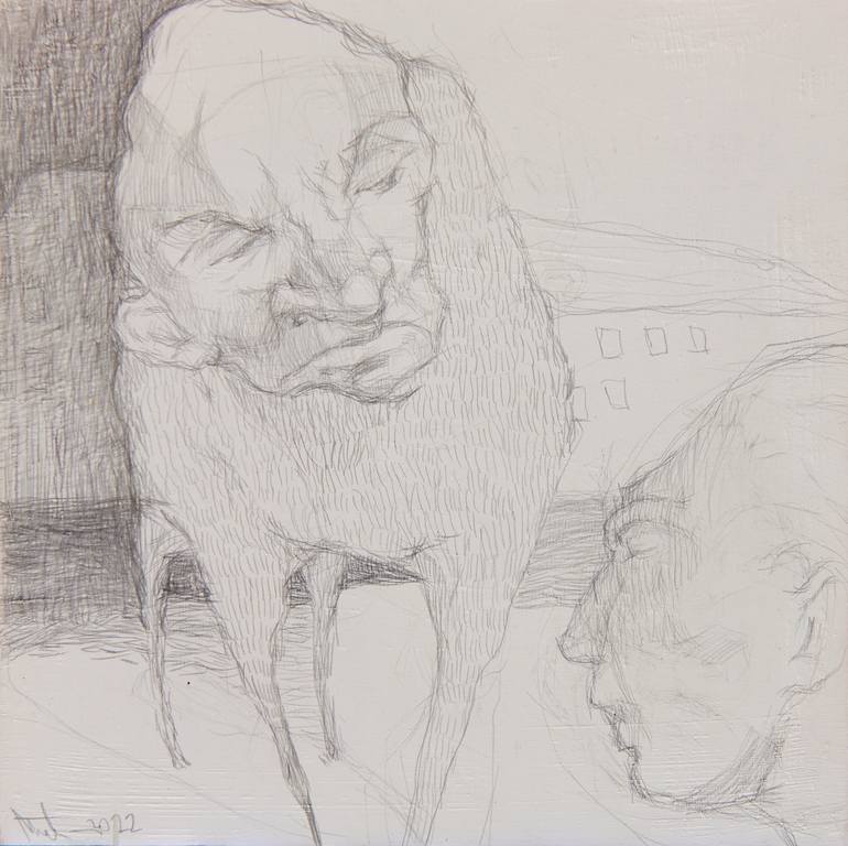 The de-escalation Drawing by Milda Titford | Saatchi Art