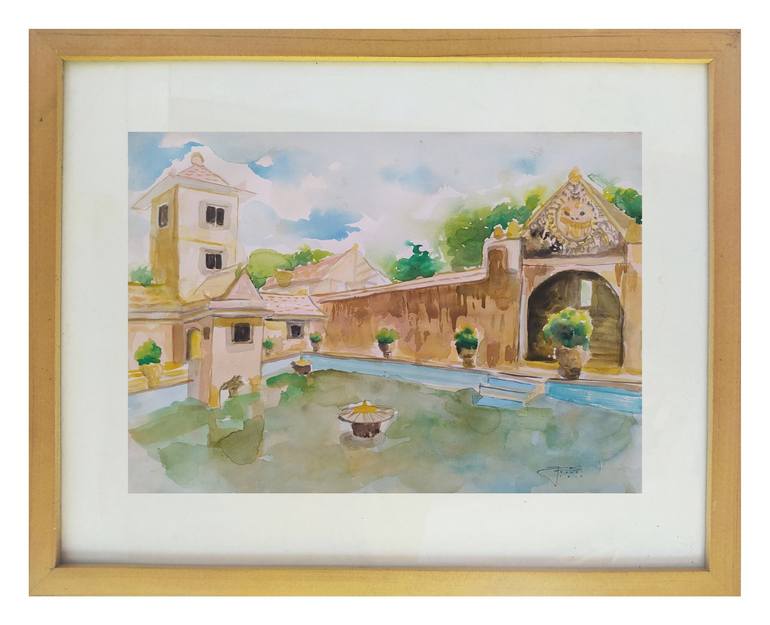 palace gardens Painting by Zakki Fuad | Saatchi Art