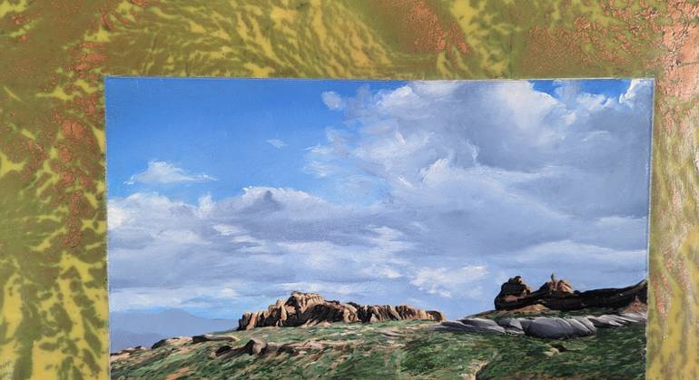 Orange Scattershot, Lava Crest Painting by Vicky Perry | Saatchi Art