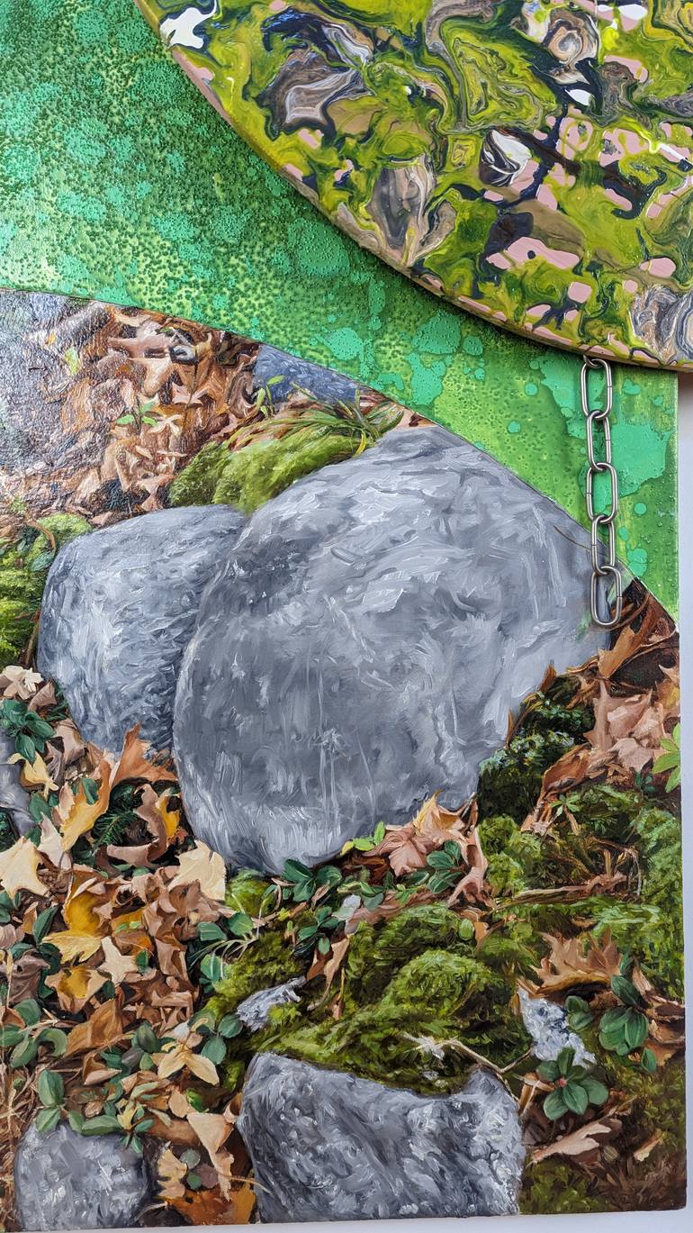 Green Improvisation Painting by Vicky Perry | Saatchi Art