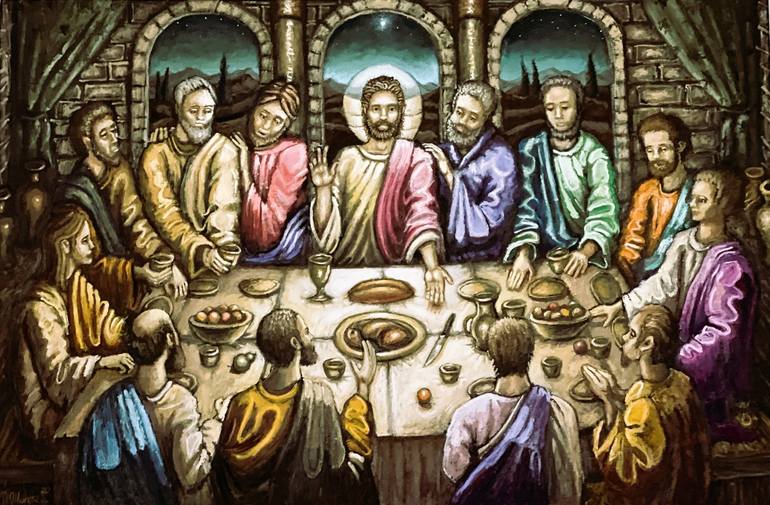 Supper of the Lord Painting by Matt Albanese | Saatchi Art