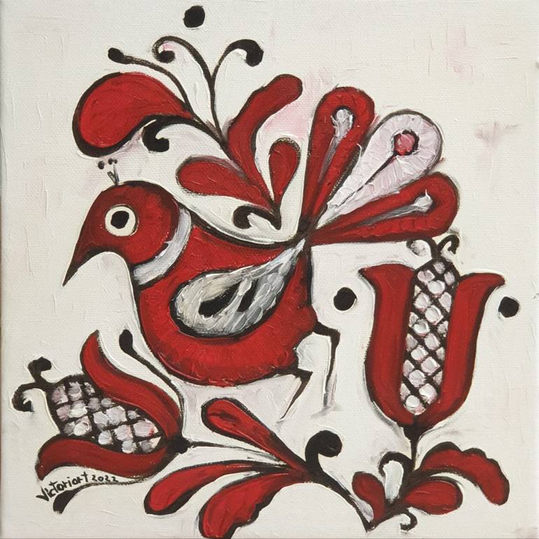 Dragobete Painting by Victoria Grădinar | Saatchi Art