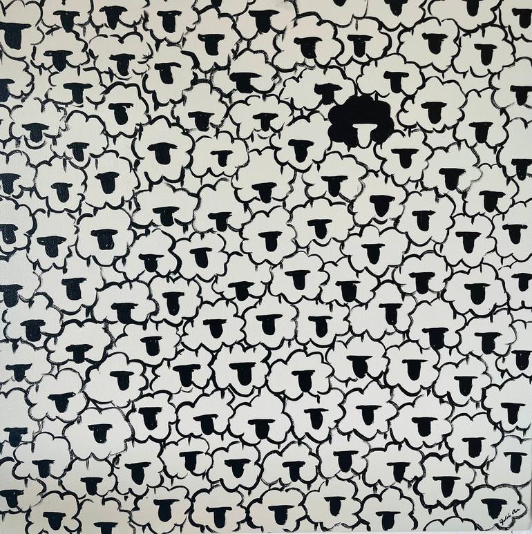 The Flock Painting by Julia Ambrose | Saatchi Art