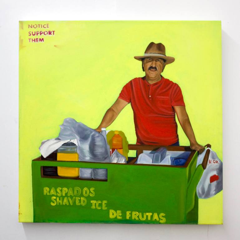 El Senor de Los Raspados Painting by Hedy Torres | Saatchi Art