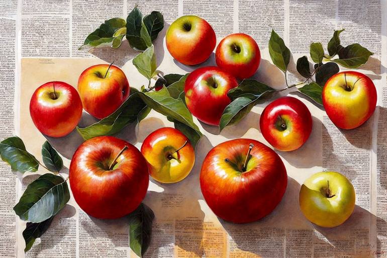 A Symphony of Apples Painting by Jason Charles | Saatchi Art