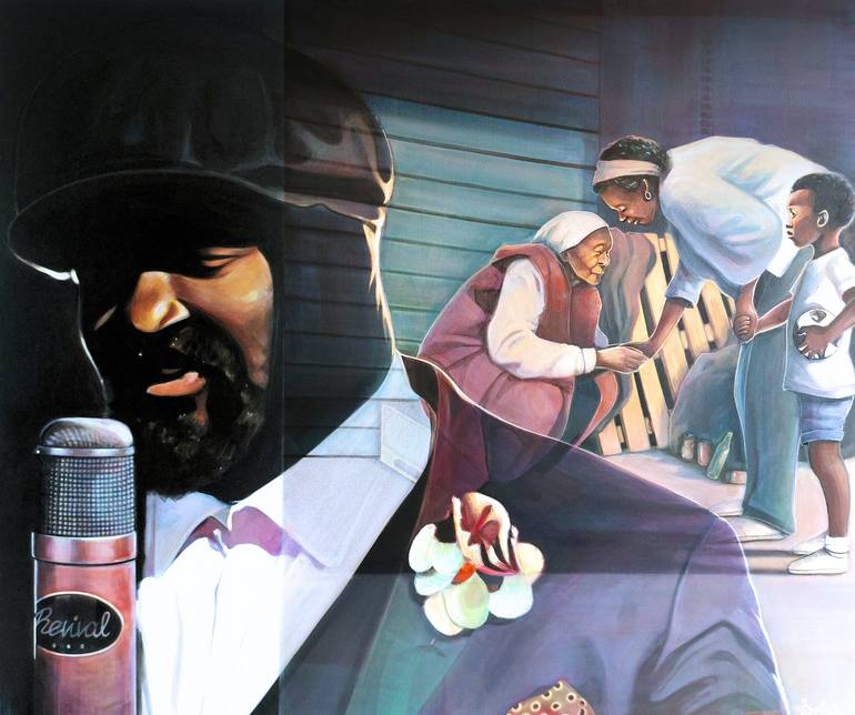 'Resonate in your Soul' - Gregory Porter's Portrait Painting by Sara ...