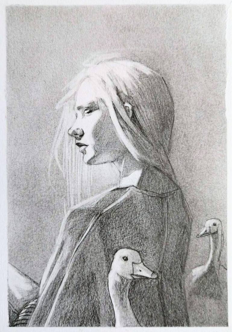 'Rural Life' Drawing by Sara Conte | Saatchi Art