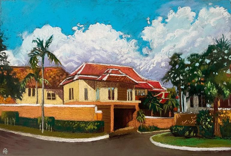 Thai house/Grand Regent Residents Drawing by Eugenie Eremeichuk ...
