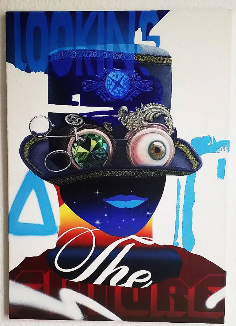 Looking the future Painting by Matteo De Martin Pinter | Saatchi Art