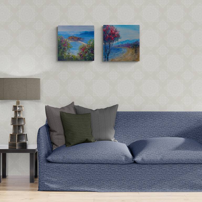 Sveti Stefan Painting by Tatiana Ivolga | Saatchi Art