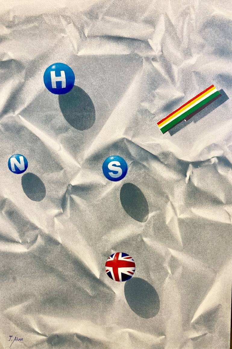 Greetings to the NHS staff, UK Painting by Jimaa Alaa | Saatchi Art