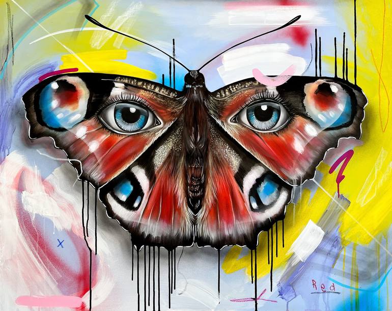 Red Painting by Sofia Frei | Saatchi Art