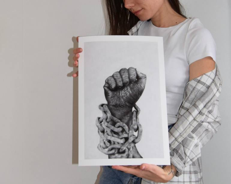 Chained Drawing by Vivien Kiss | Saatchi Art