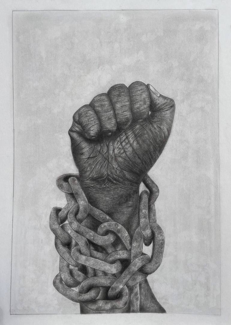Chained Drawing by Vivien Kiss | Saatchi Art