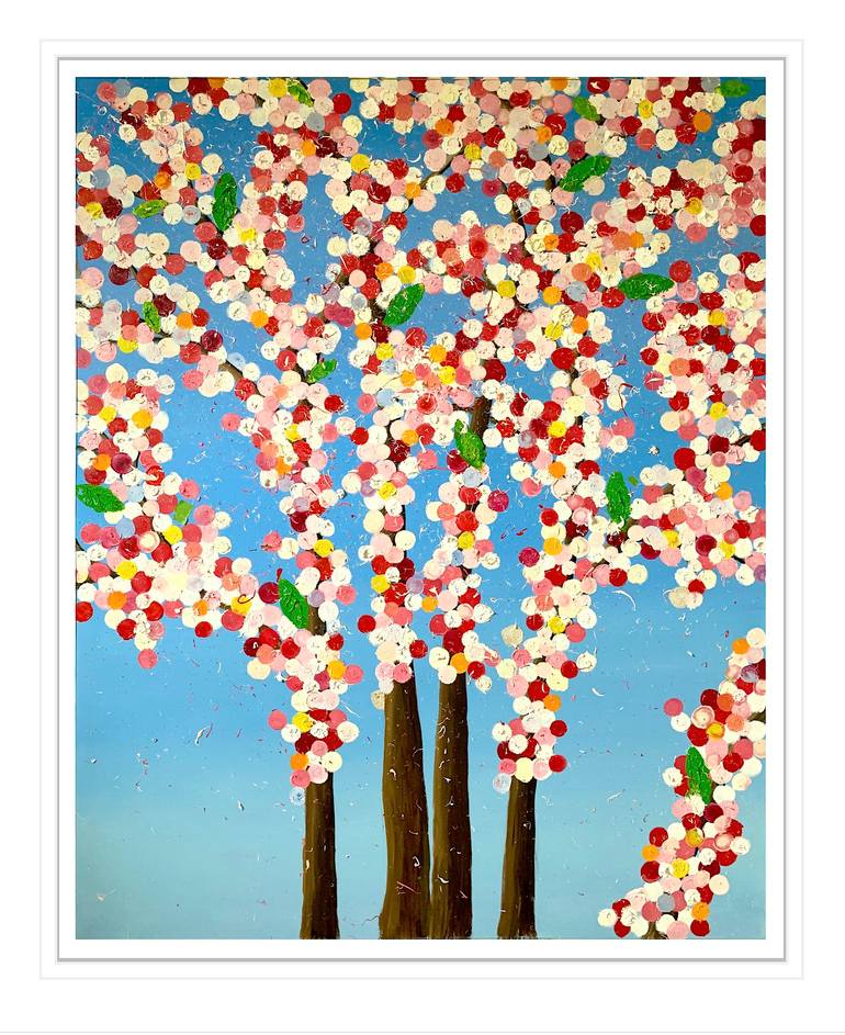 Cherry Blossom Painting by Ian Muir | Saatchi Art