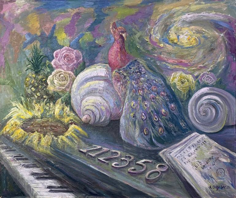 Leonardo Fibonacci numbers Painting by Kajik Khachatryan | Saatchi Art