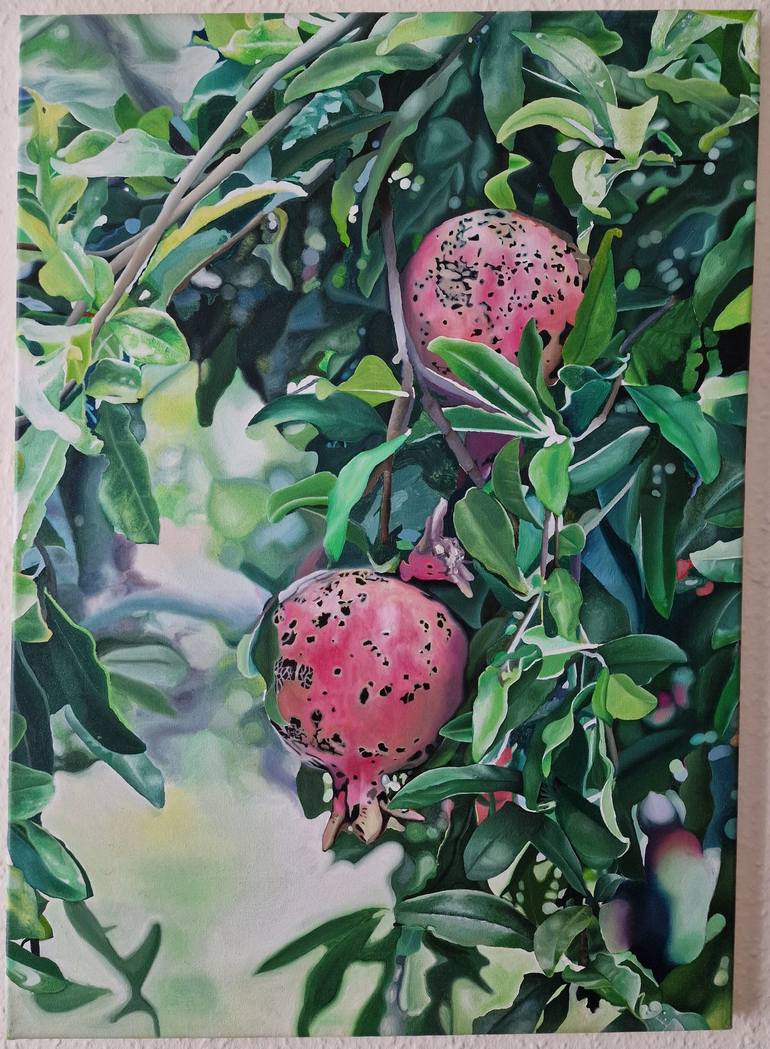 Pomegranate Painting by Tornike Artmeladze | Saatchi Art